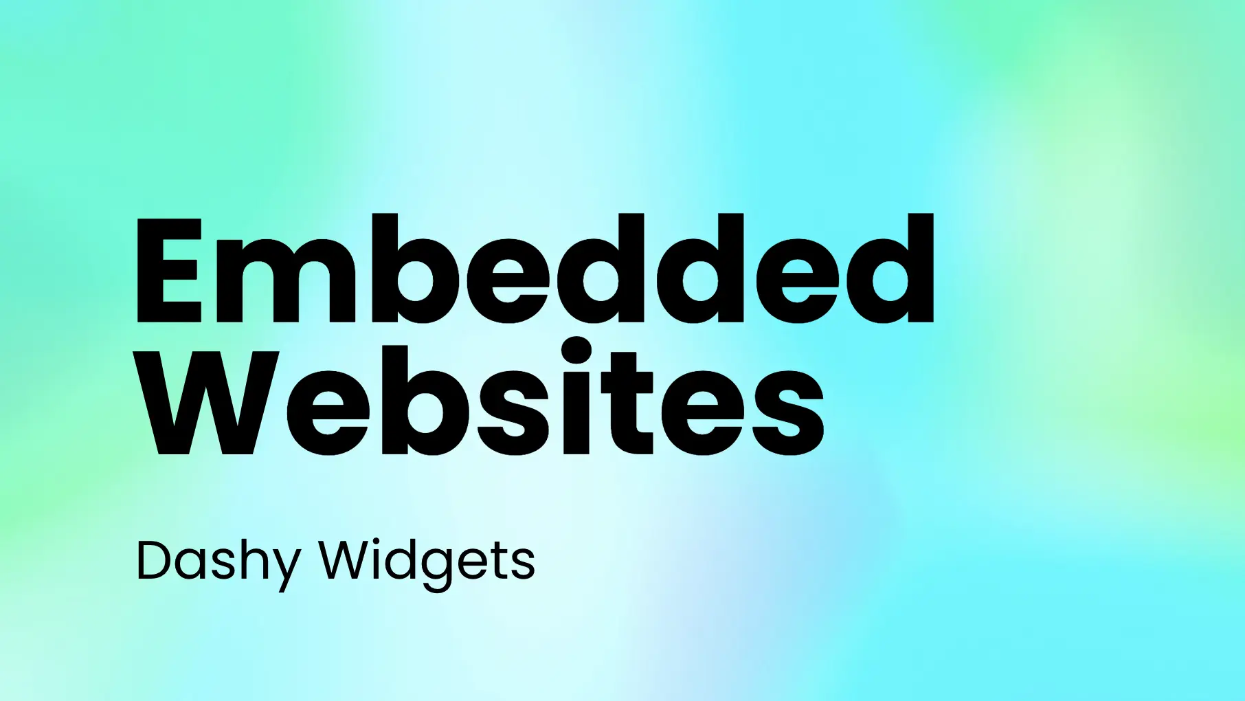 Embedded Websites
